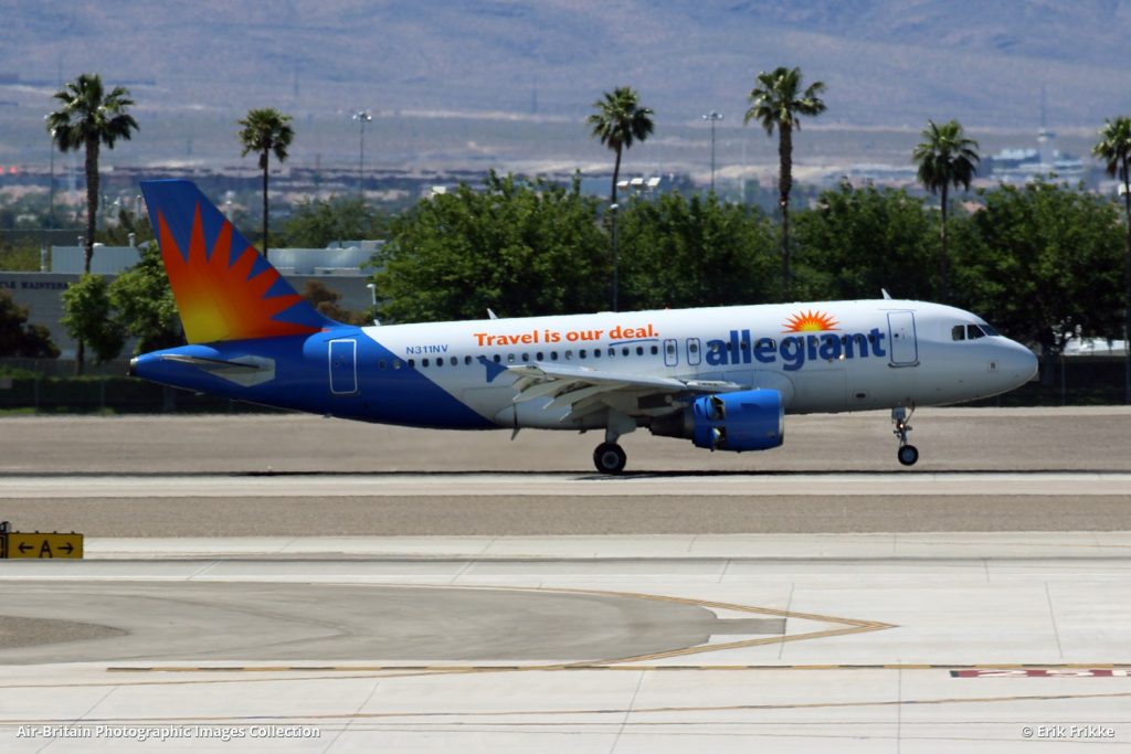 Allegiant Air Fleet Airbus A319-100 Aircraft Details and Pictures