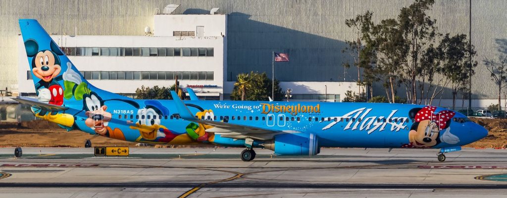 Alaska Airlines Disney Jet "Spirit of Disneyland II" Boeing 737-900