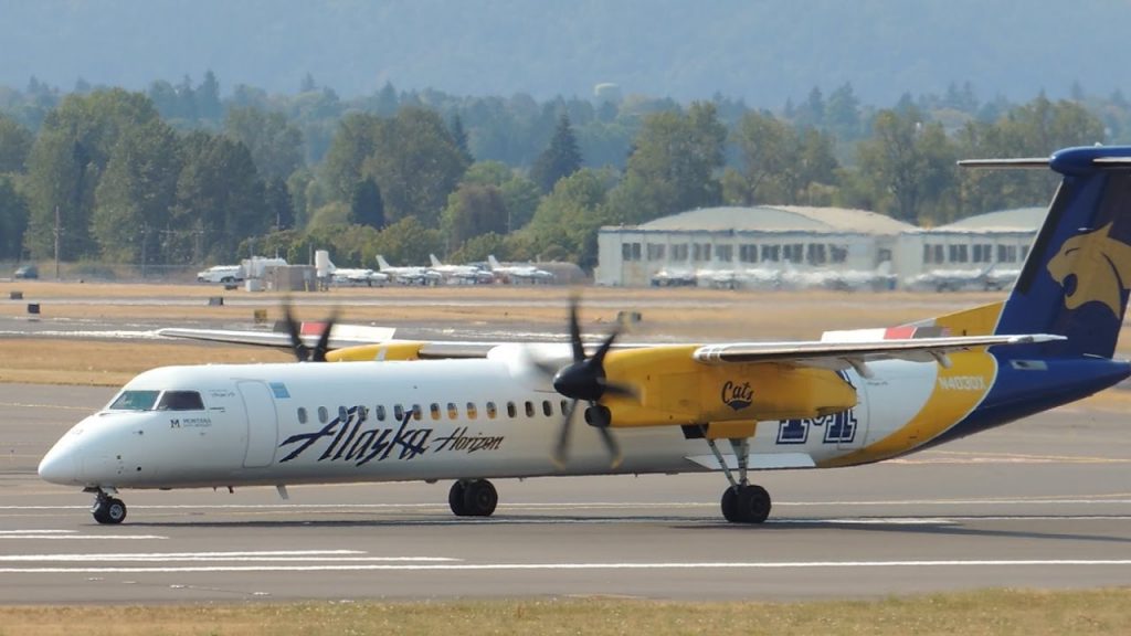 Alaska Airlines Bombardier Dash 8-Q400 Montana State University Bobcats ...
