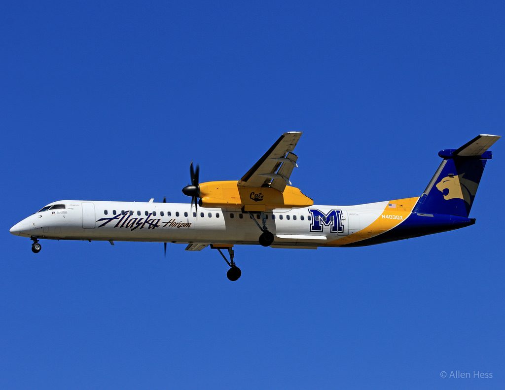 Alaska Airlines Bombardier Dash 8-Q400 Montana State University Bobcats ...