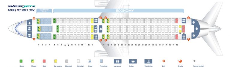 WestJet Fleet Boeing 767-300ERW Details and Pictures