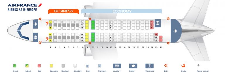 Air France Fleet Airbus A319-100 Details and Pictures
