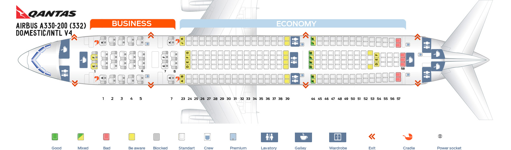Qantas Fleet Airbus A330-200 Details and Pictures