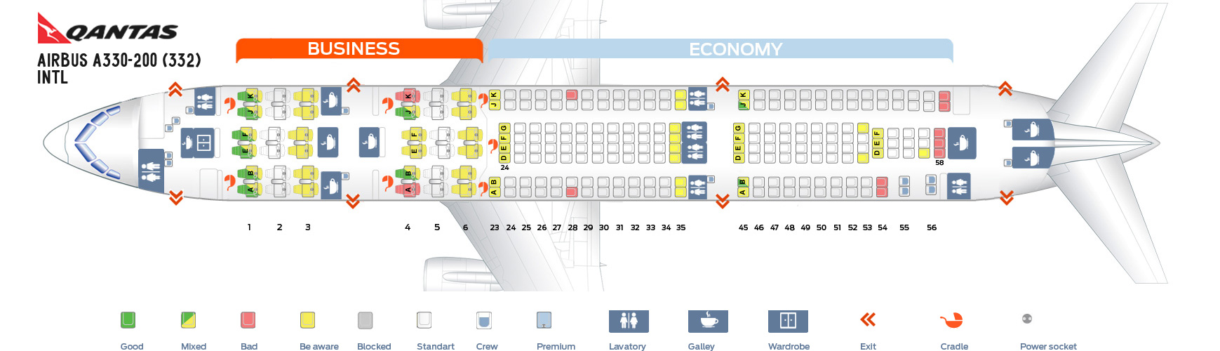Qantas Fleet Airbus A330-200 Details and Pictures