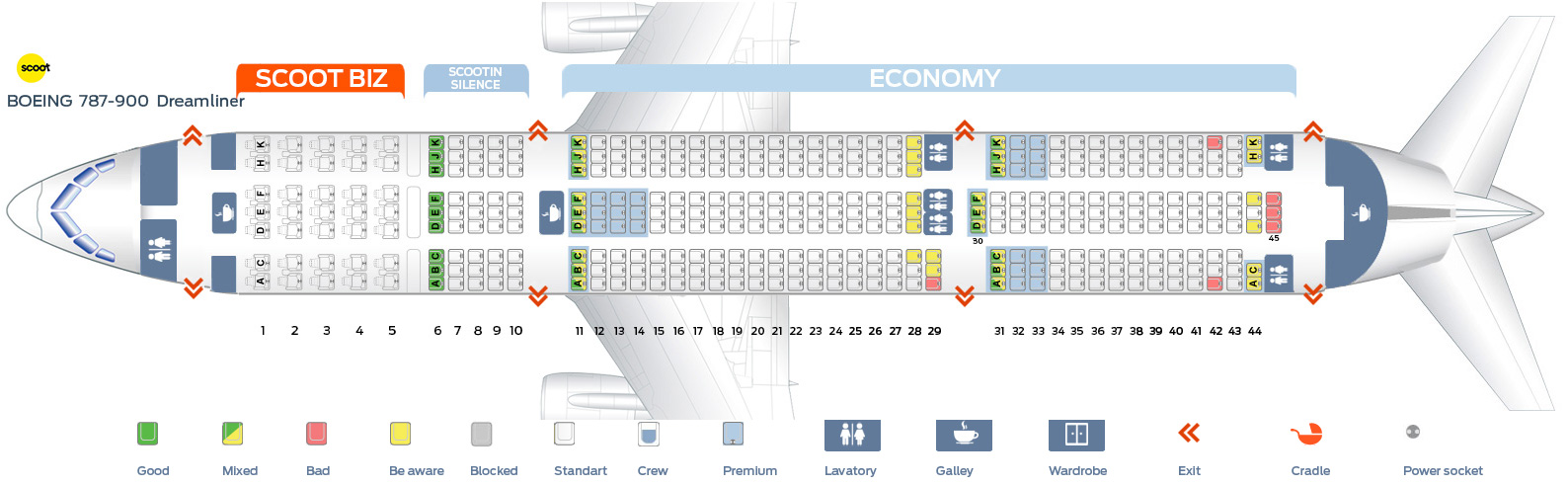 Scoot Airlines Fleet Boeing 787-9 Dreamliner Details and Pictures