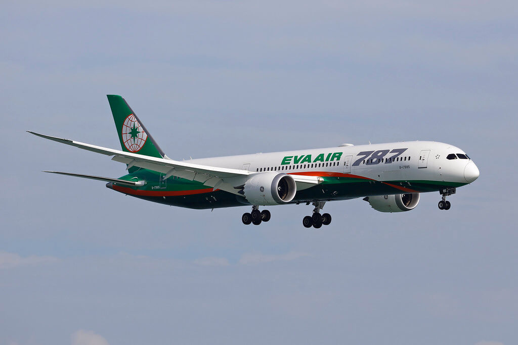 EVA Air Fleet Boeing 787-9 Dreamliner Details and Pictures