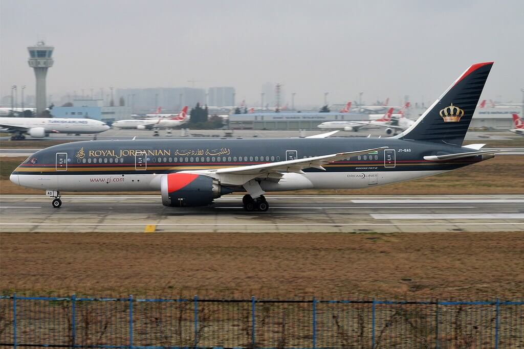 Royal Jordanian Fleet Boeing 787-8 Dreamliner Details and Pictures