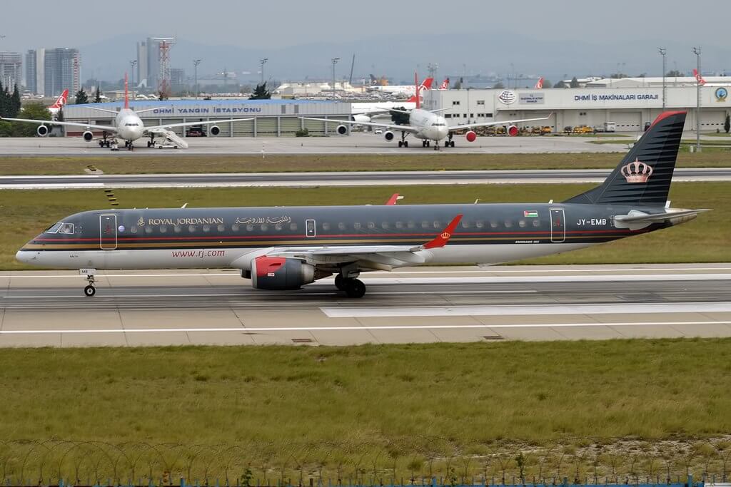 Royal Jordanian Fleet Embraer ERJ-195 Details and Pictures